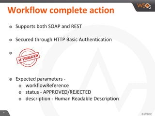 Customizing workflows in WSO2 API Manager | PPT