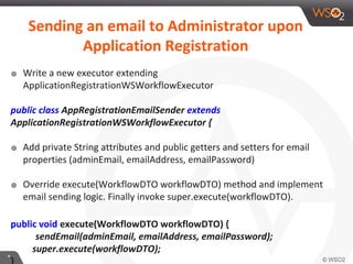 Customizing workflows in WSO2 API Manager | PPT