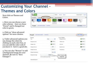 Customizing Your YouTube Channel | PPTX | Lifestyle | Genres