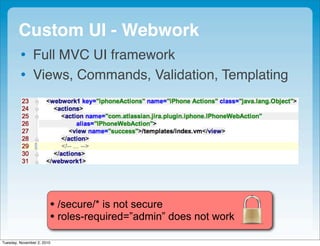 AtlasCamp 2010: Implementing a custom JIRA UI using plugins 2.0 - Andreas Knecht | PDF | Web ...