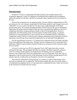 Custom JSF components | PDF | Web Development | Internet