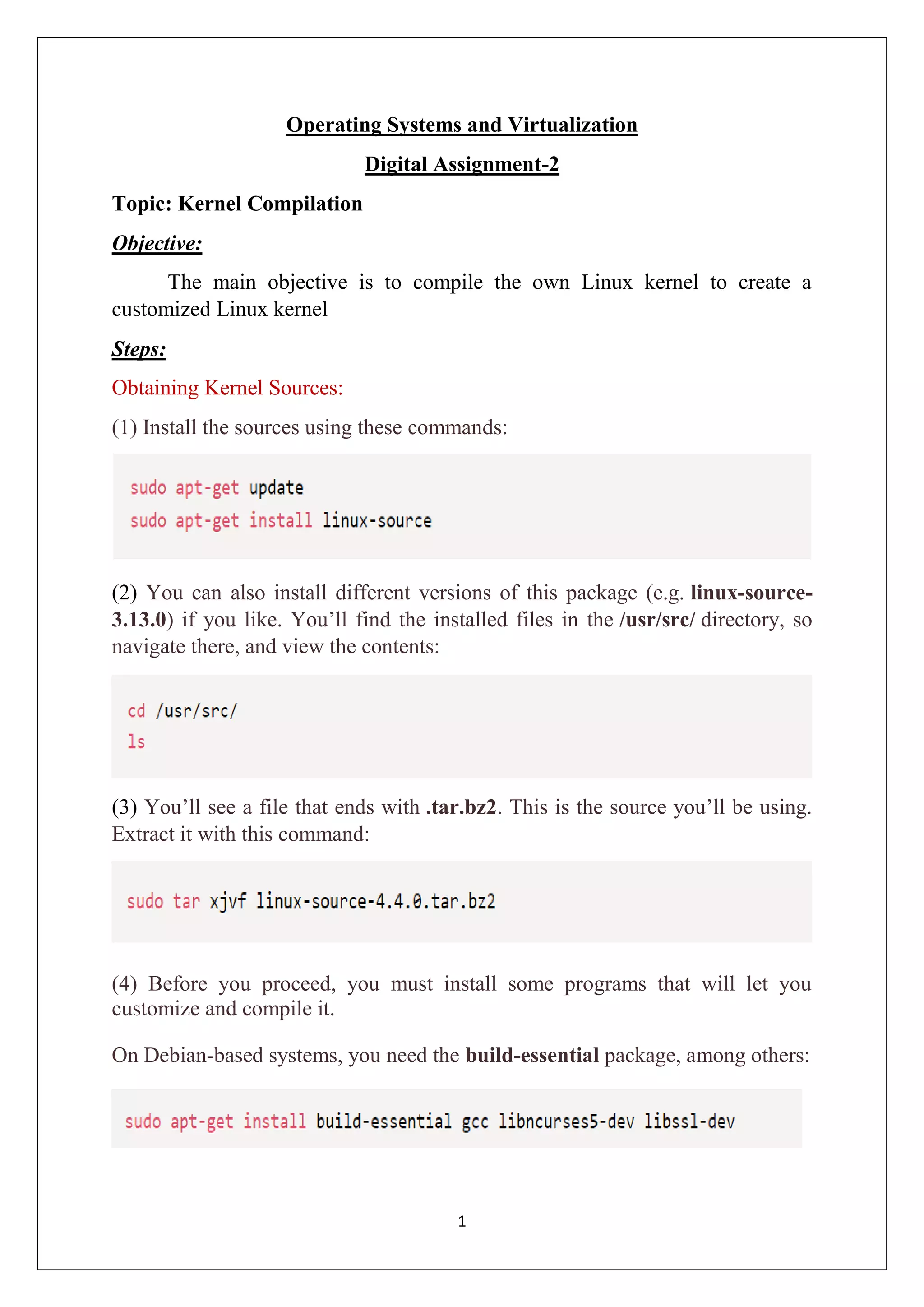 Custom kernel creation | PDF