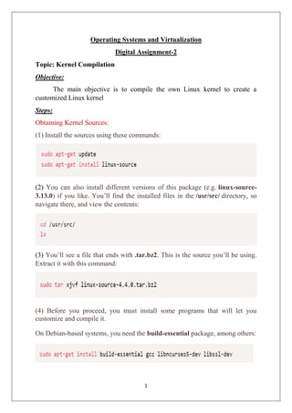 Custom kernel creation | PDF