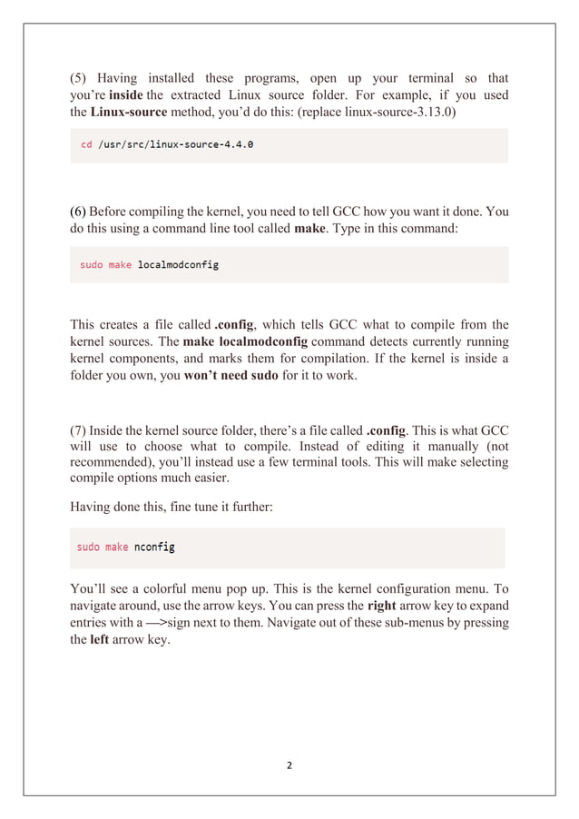 Custom kernel creation | PDF