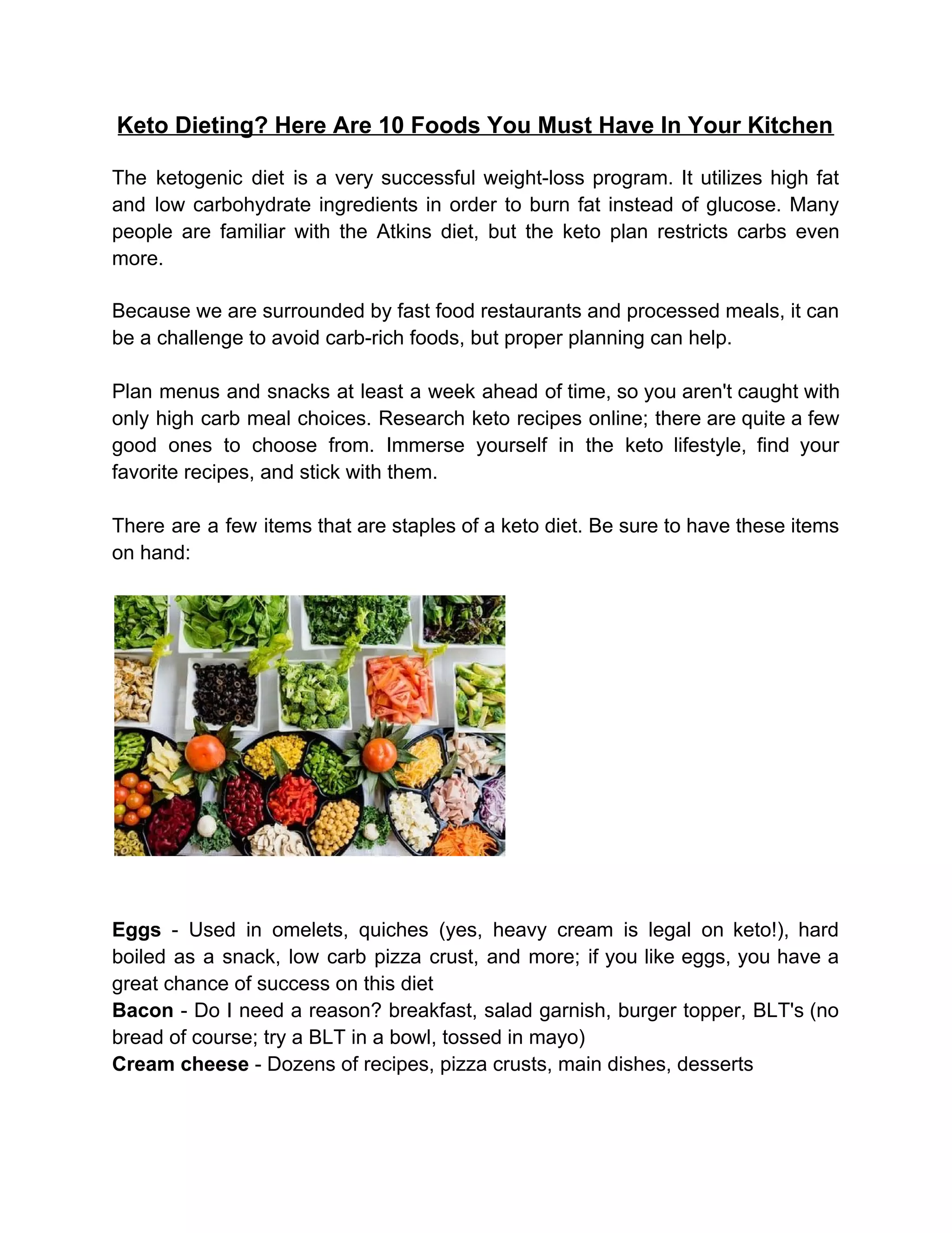 Custom keto diet | PDF