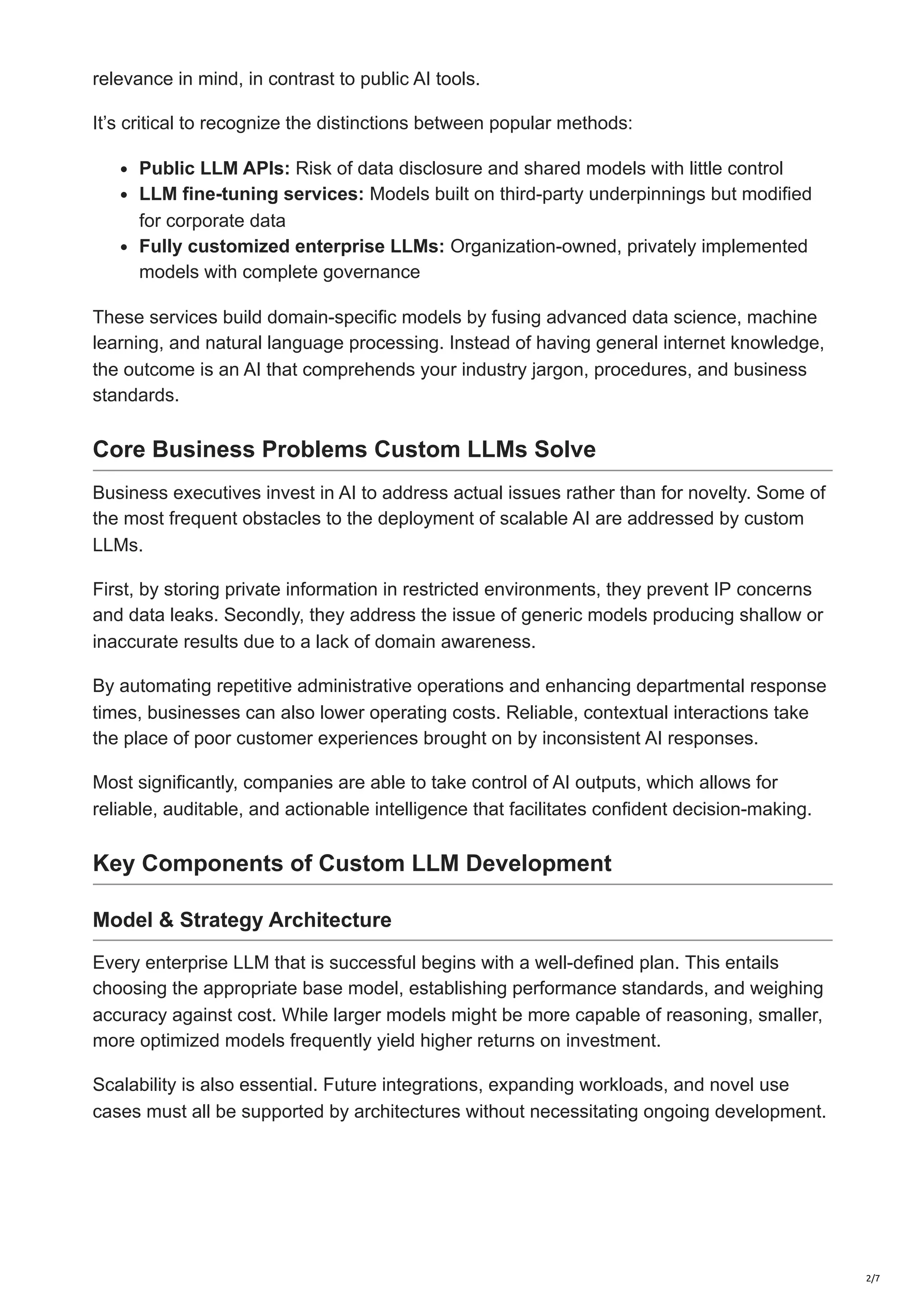 Custom LLM Development Services Explained: A Complete Enterprise Guide ...