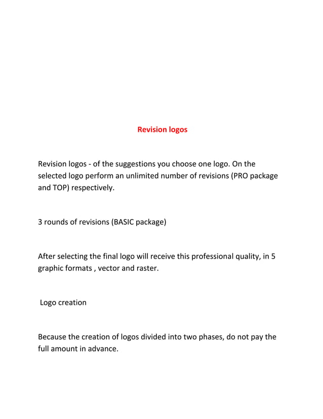 Custom logo design | PDF