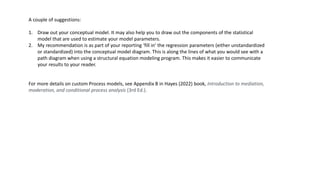 Custom mediation models using Process macro An introduction 2023.pptx