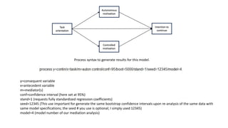 Custom mediation models using Process macro An introduction 2023.pptx