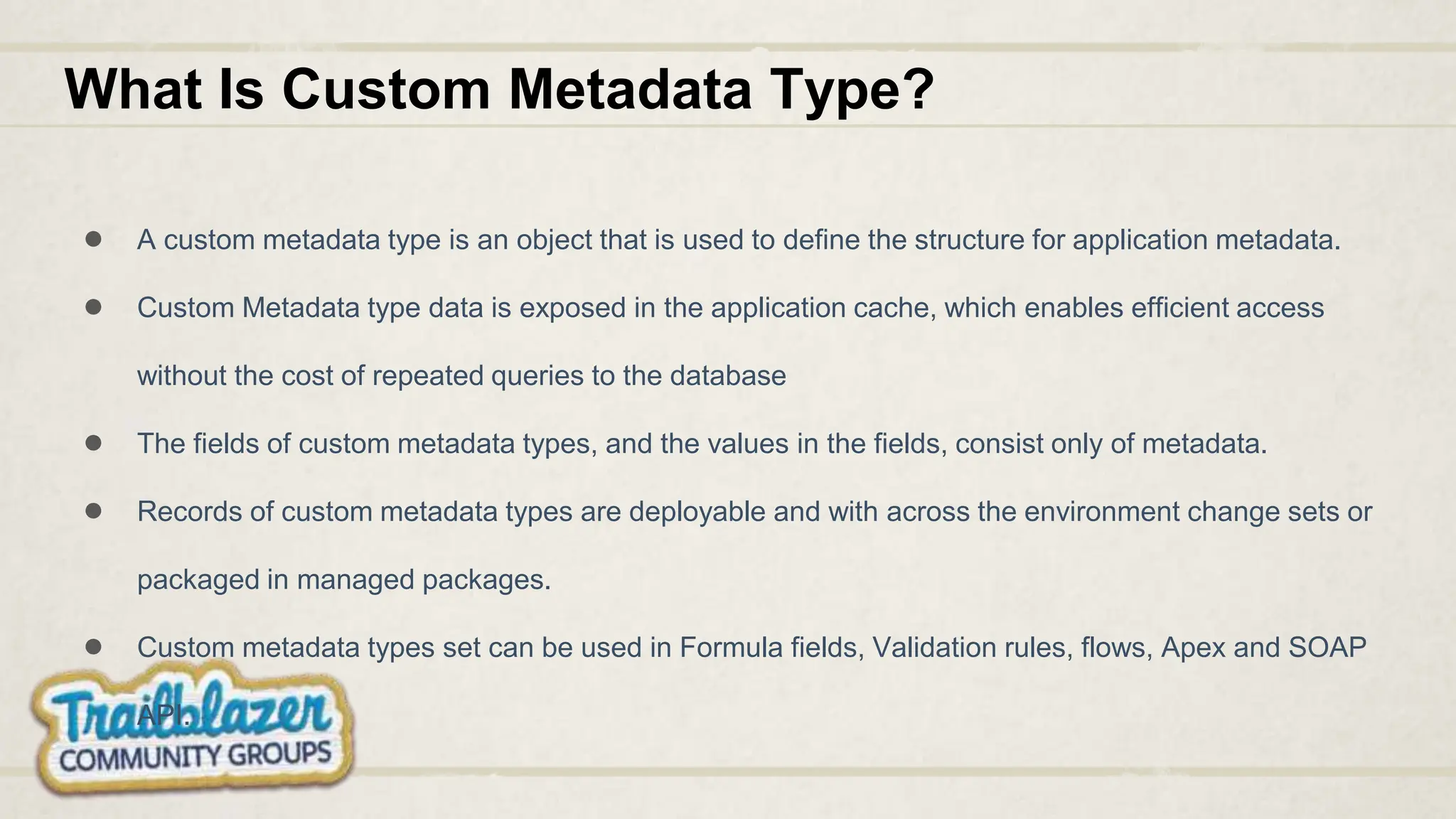 Custom Metadata and Custom Settings and Custom Lebel in Salesforce.pptx | Computer Software and ...