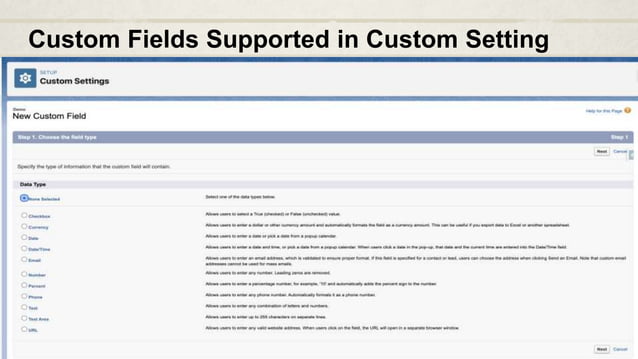 Custom Metadata and Custom Settings and Custom Lebel in Salesforce.pptx | Computer Software and ...
