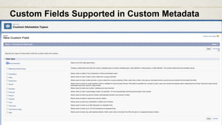 Custom Metadata and Custom Settings and Custom Lebel in Salesforce.pptx | Computer Software and ...