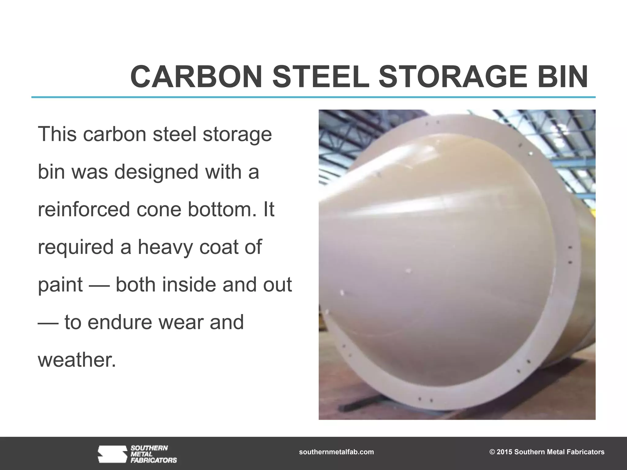 Custom metal fabrication steel bins, silos and tanks | PPTX