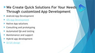 Custom Mobile App Development services ppt.pptx