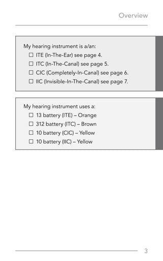 Custom hearing aid operations manual | PDF