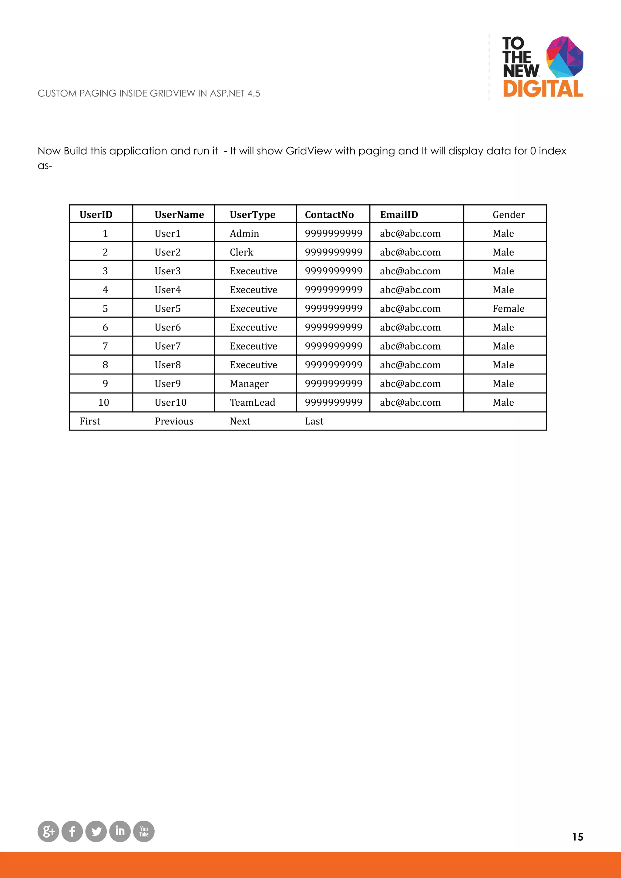 Custom Paging with GridView | PDF