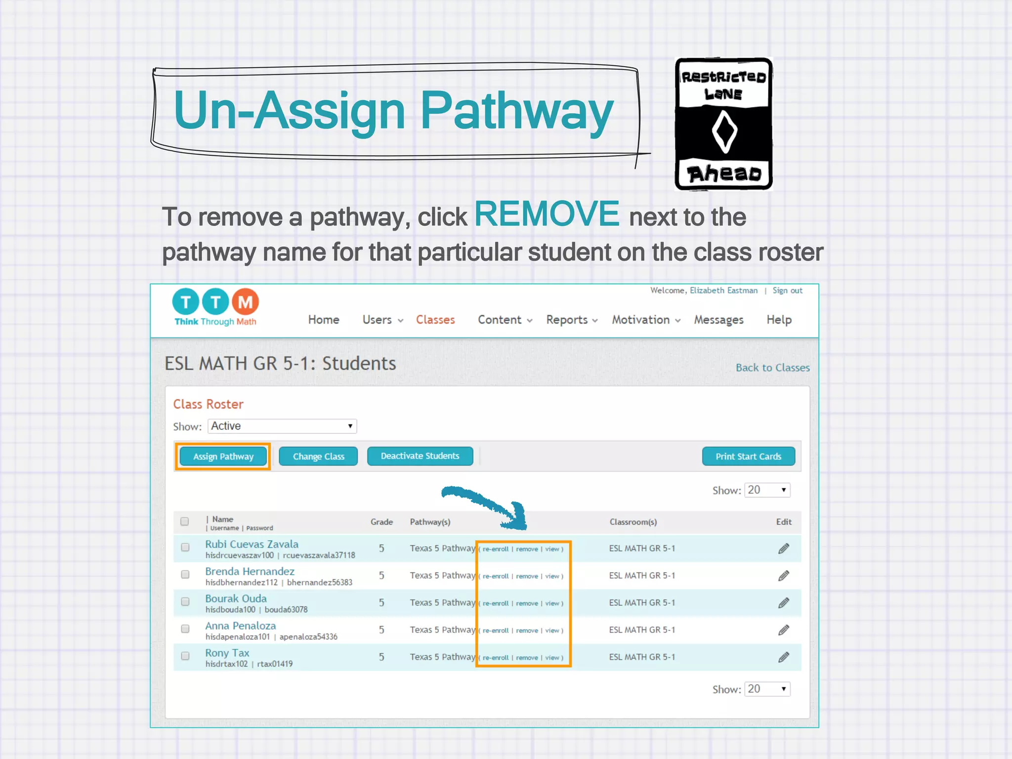 Custom Pathway Creation in Think Through Math | PPT