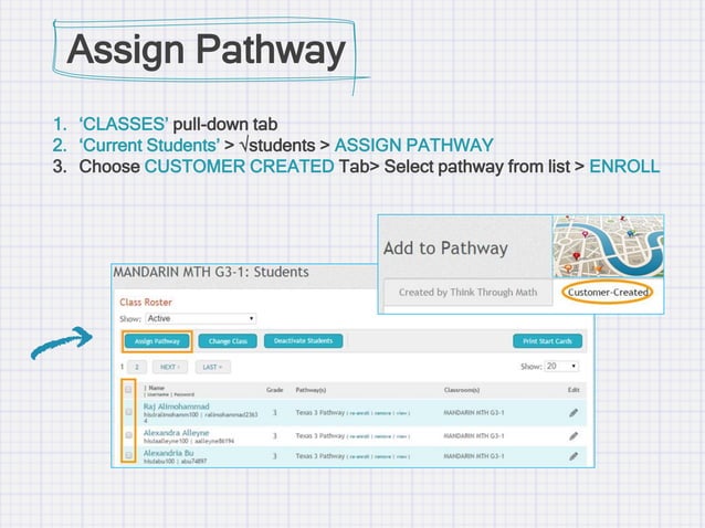 Custom Pathway Creation in Think Through Math | PPT