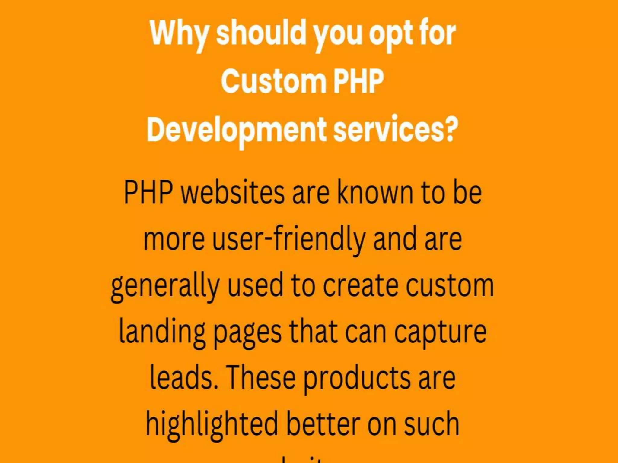 Custom PHP Development in the USA.pptx | Web Development | Internet