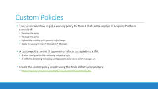 Custom policies in mule 4 and a circuit breaker example | PDF