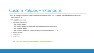Custom policies in mule 4 and a circuit breaker example | PDF