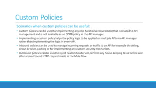 Custom policies in mule 4 and a circuit breaker example | PDF