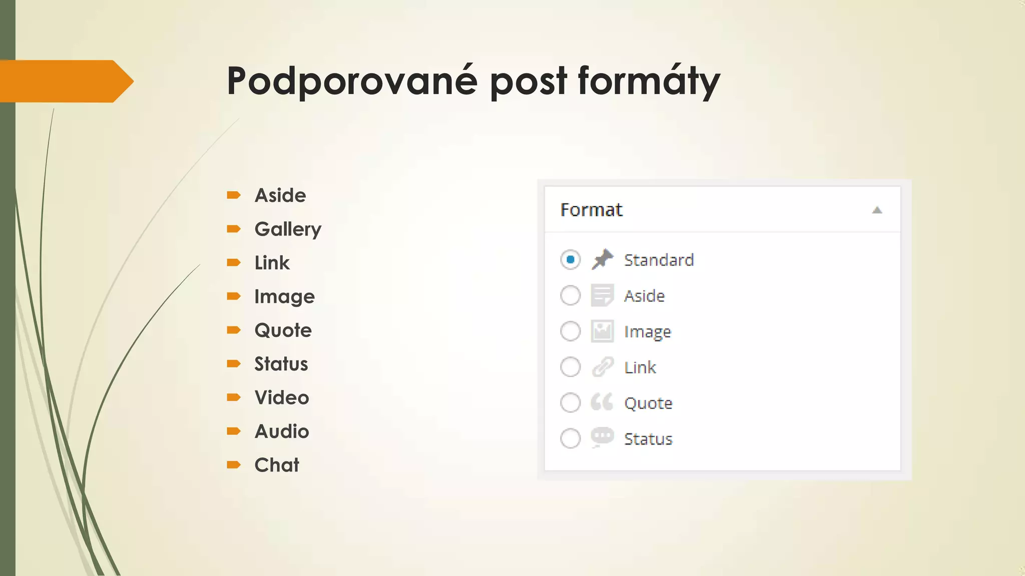 Custom post types a Post Format | PPTX