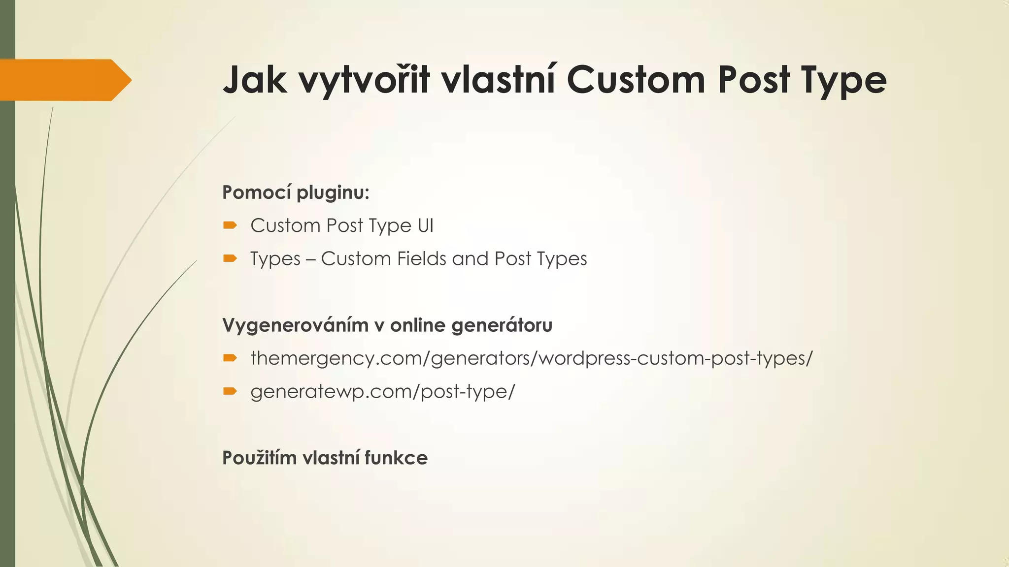 Custom post types a Post Format | PPTX