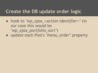 Creating a simple Custom Post Type sort UI | PDF