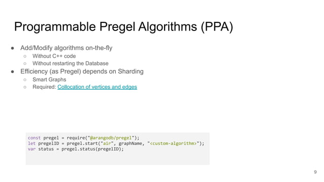 Custom Pregel Algorithms In Arangodb Ppt 