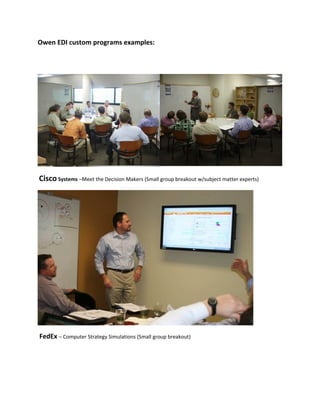 Custom program summary pics | DOC