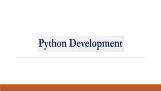 How Development in Python is a Cost-Effective Choice for Businesses | PPTX