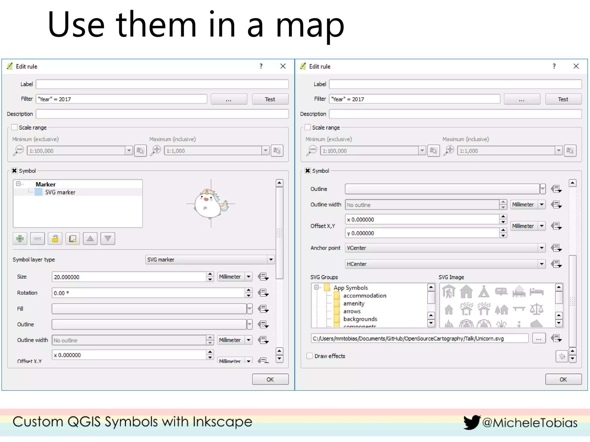 Custom qgis symbols with inkscape | PPTX