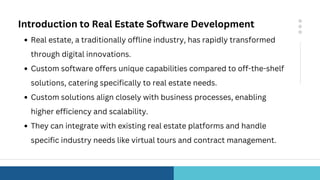 Custom Real Estate Software Development: Transforming the Real Estate ...