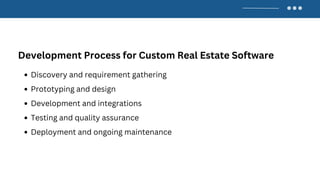 Custom Real Estate Software Development: Transforming the Real Estate ...