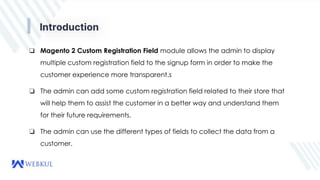 Custom Registration Fields for Magento 2 | PPT