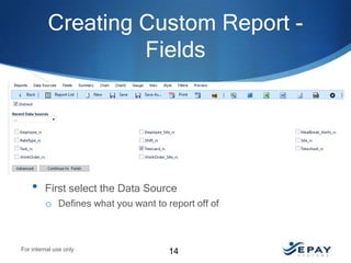 Custom Reporting Trainging with Bluforce | PPTX | Desktop Publishing | Computer Software and ...