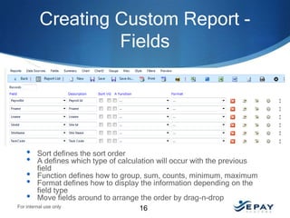 Custom Reporting Trainging with Bluforce | PPTX | Desktop Publishing | Computer Software and ...