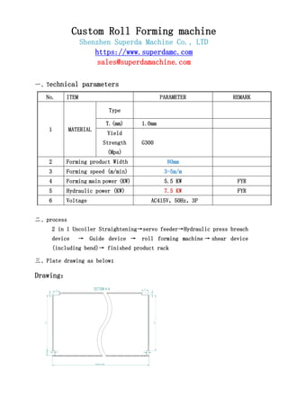 Custom roll forming machine | PDF