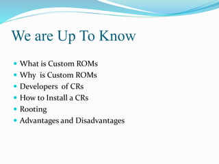 Custom rom | PPTX