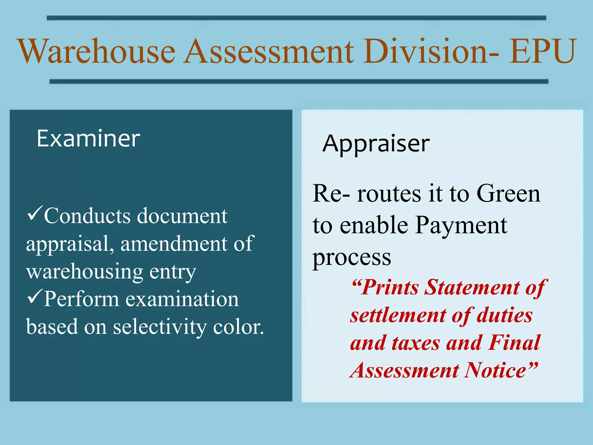 Customs Clearance Procedure for import and export | PPTX