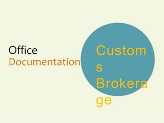 Customs Clearance Procedure for import and export | PPTX