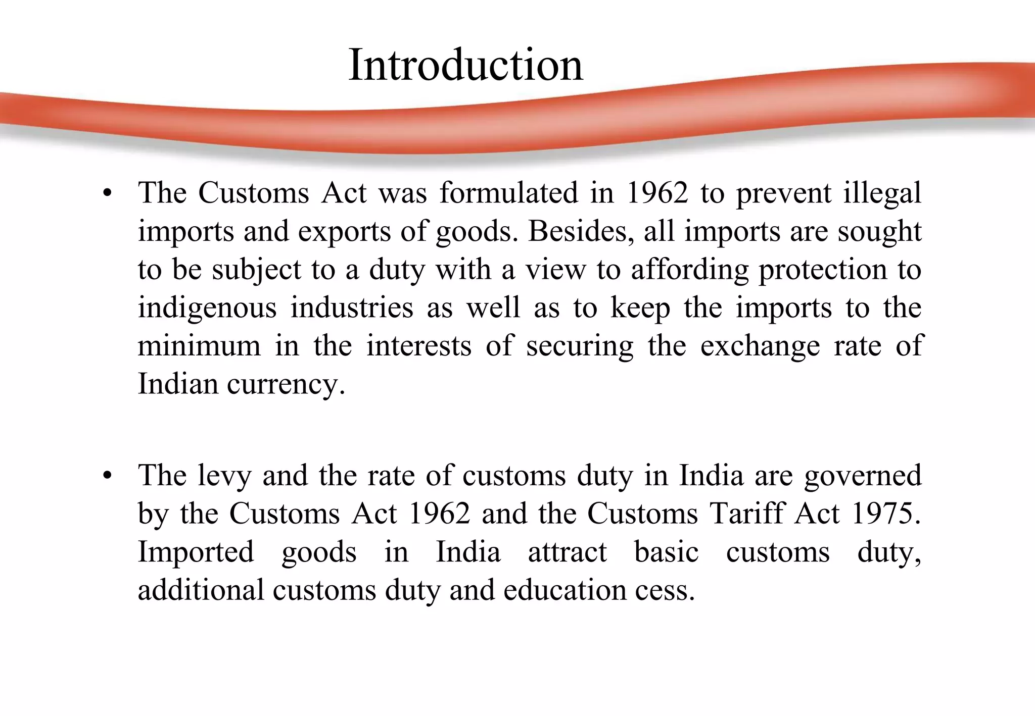 Customs Duty notes | PDF