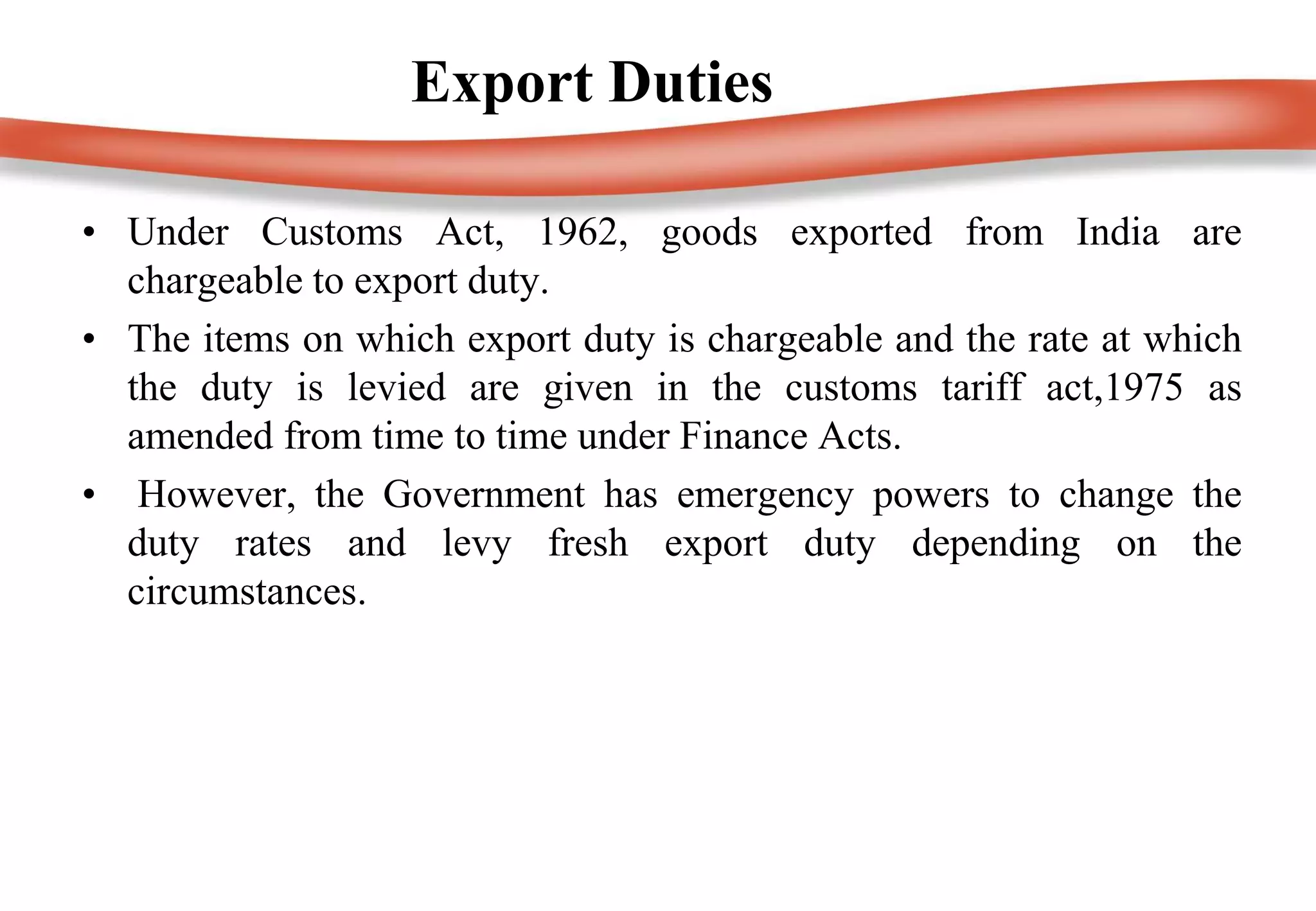 Customs Duty notes | PDF