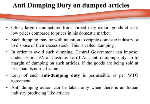 Customs Duty notes | PDF | Commodities | Economy