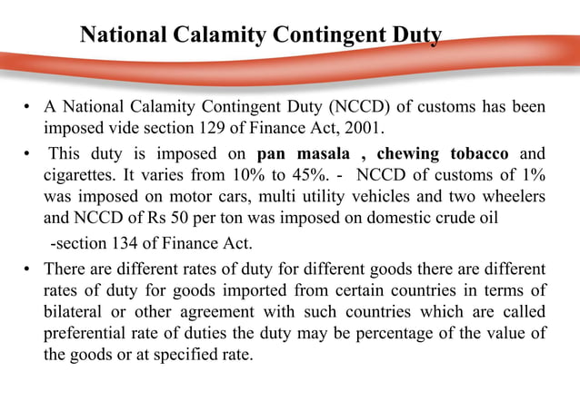Customs Duty notes | PDF | Commodities | Economy