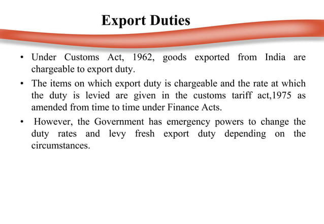 Customs Duty notes | PDF | Commodities | Economy