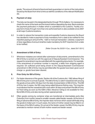 Customs manual-2012 | PDF