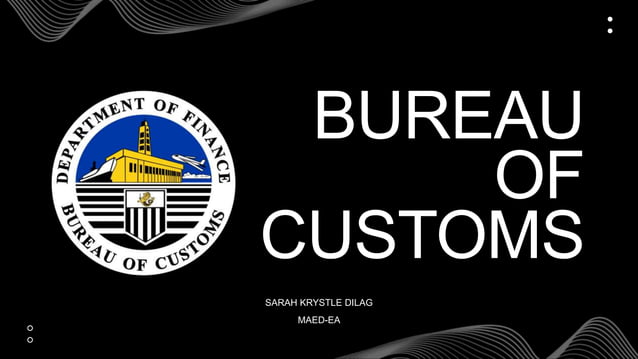 Functionality of Bureau of Customs in the Philippines | PPTX | Law
