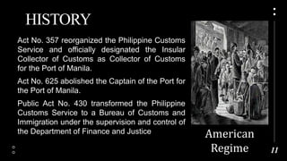 Functionality of Bureau of Customs in the Philippines | PPTX